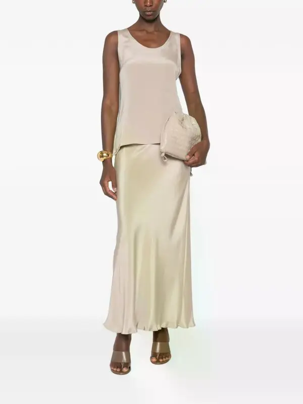 Max Mara Sleeveless Satin Finish Top