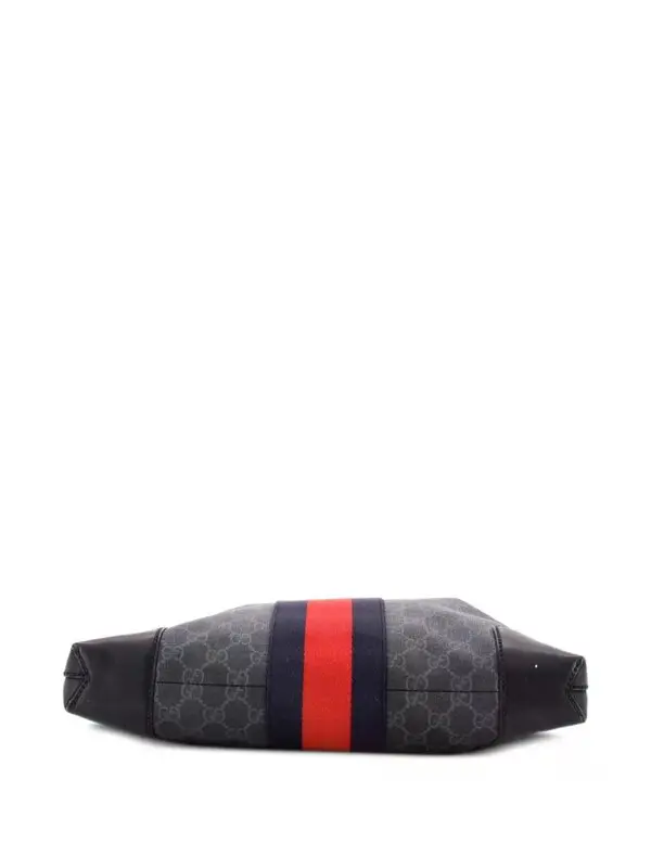 Gucci Gg Coated Canvas Medium Messenger Bag - Black