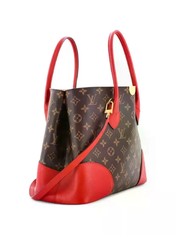 LOUIS VUITTON Flandrin Monogram Canvas And Leather Tote Bag - Brown