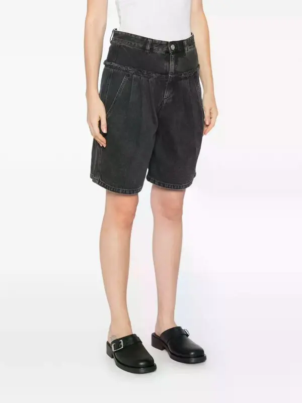 MARANT ETOILE Iselle" Frayed Denim Shorts
