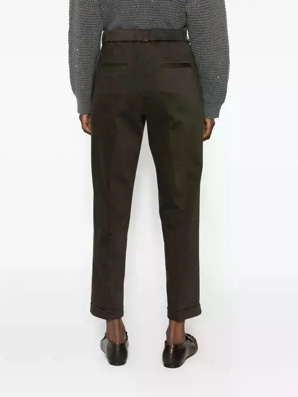 Peserico Cropped Trousers With Turned-up Hems
