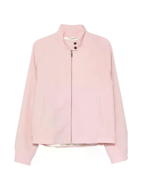 Miu Miu Embroidered Logo Jacket - Pink