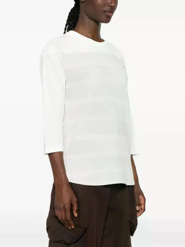 Kenzo Striped Three-quarter Sleeve Top