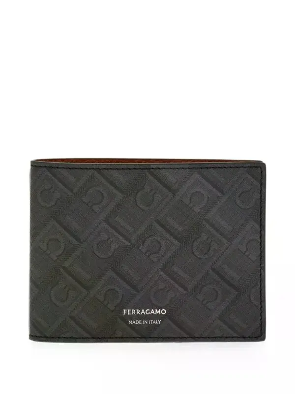 FERRAGAMO Monogram Wallet - Grey