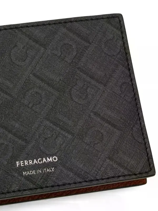 FERRAGAMO Monogram Wallet - Grey