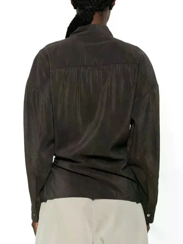 LEMAIRE Crinkled Texture Wrap Shirt