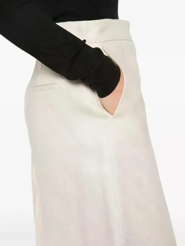 Max Mara Pressed Crease Pocket Shorts - Neutrals