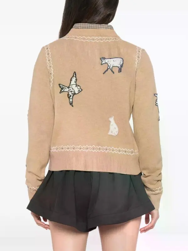 Sea Winslow Animal-patch Cardigan