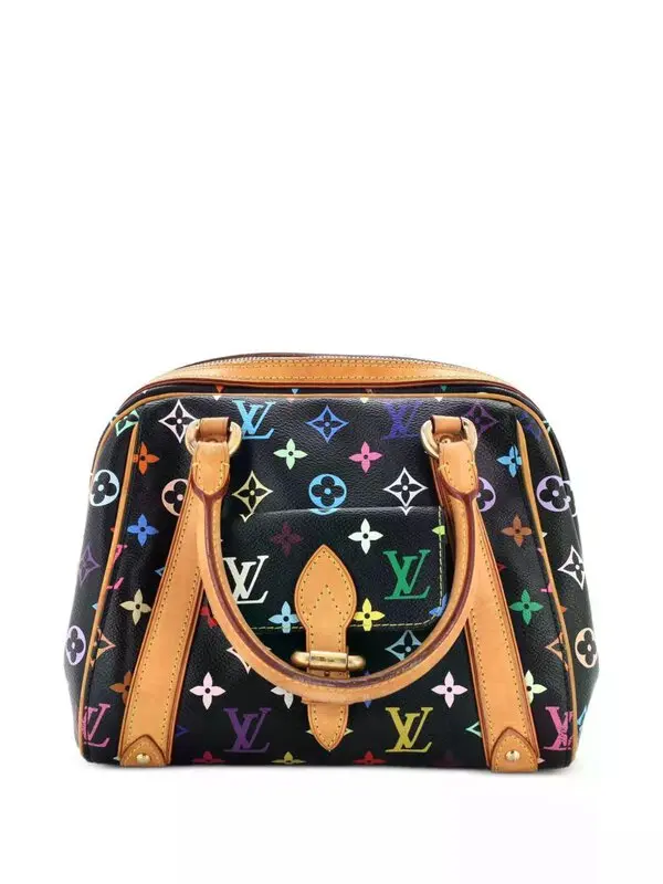 LOUIS VUITTON Priscilla Handbag Monogram Multicolor Satchel - Black