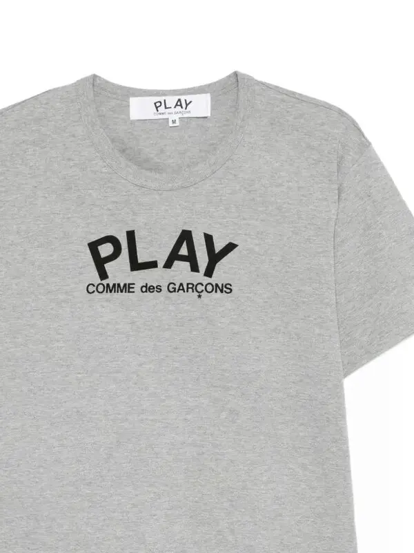 Comme Des Garçons Logo Print Cotton T-shirt