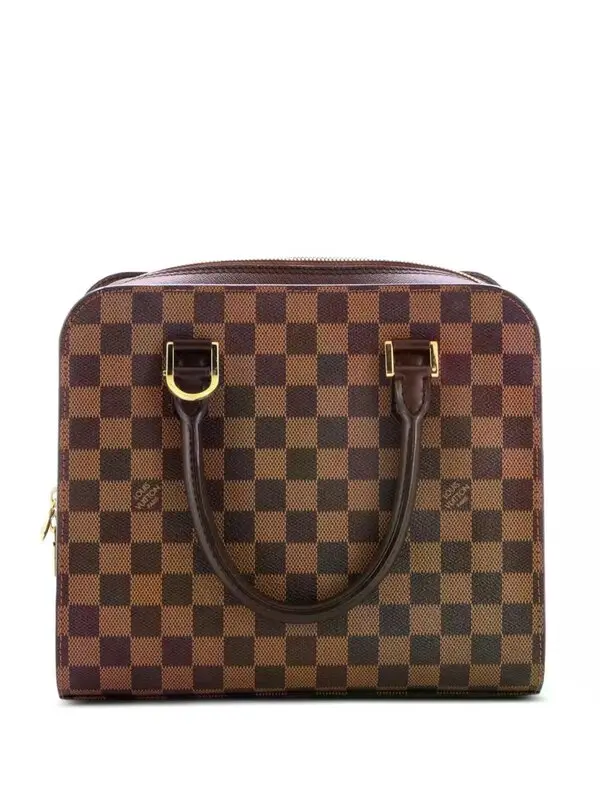 LOUIS VUITTON Triana Damier Satchel - Brown