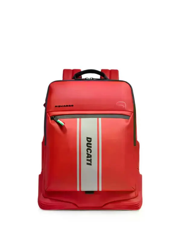 PIQUADRO Ducati Logo-print Backpack - Red