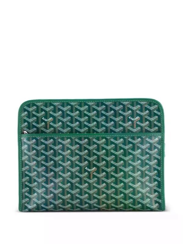 Goyard Toiletry Coated Canvas Gm Pouch - Green