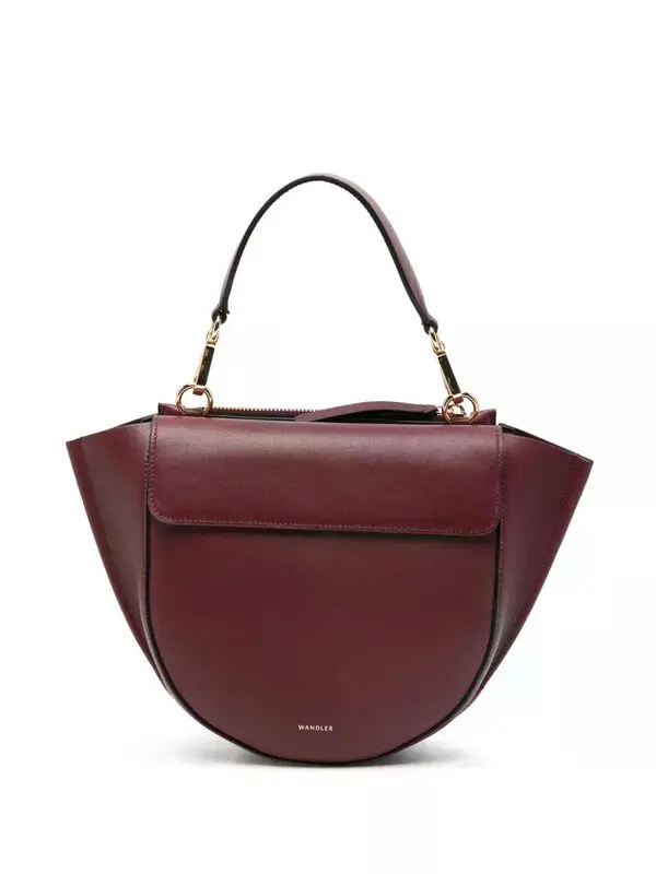 WANDLER Small Hortensia Leather Tote Bag - Red