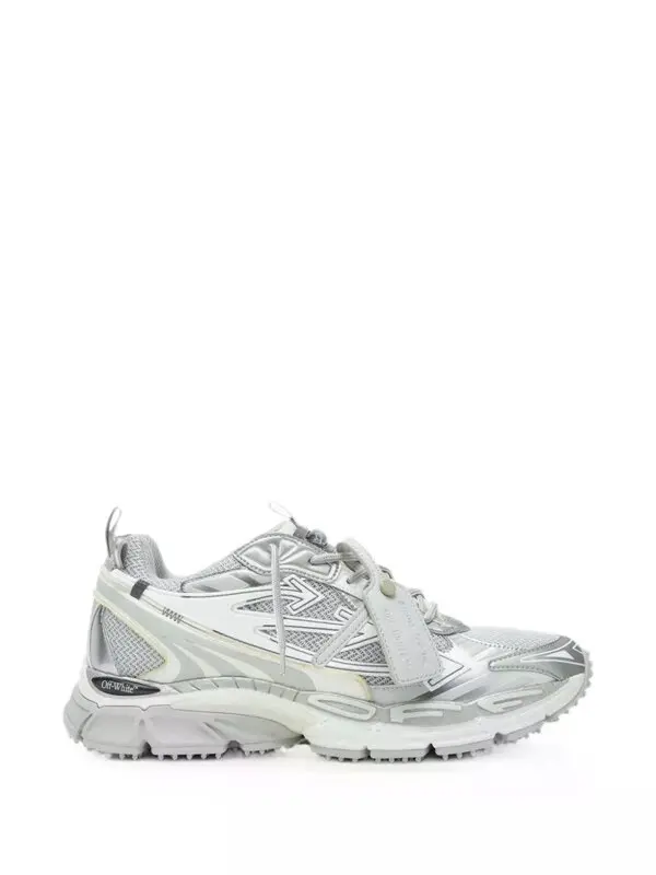 Off-White Arrows-patch Panelled Sneakers - Grey