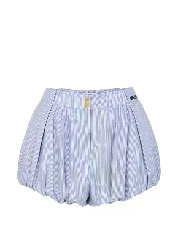 Elisabetta Franchi Striped Balloon Shorts - Blue