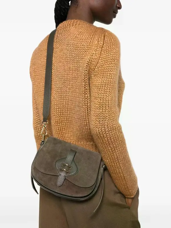 COCCINELLE Suede Shoulder Bag - Grey