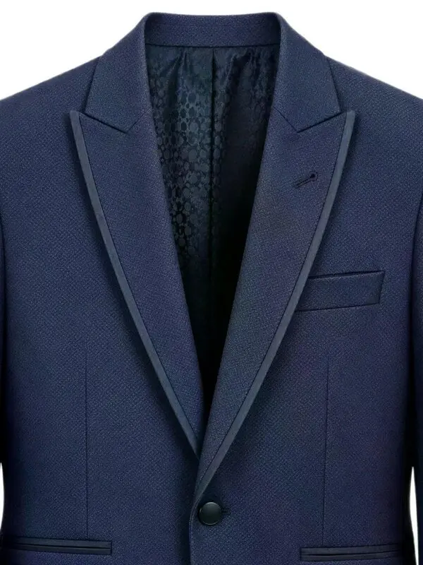 RAMON SANJURJO Textured-finish Peak-lapel Suit