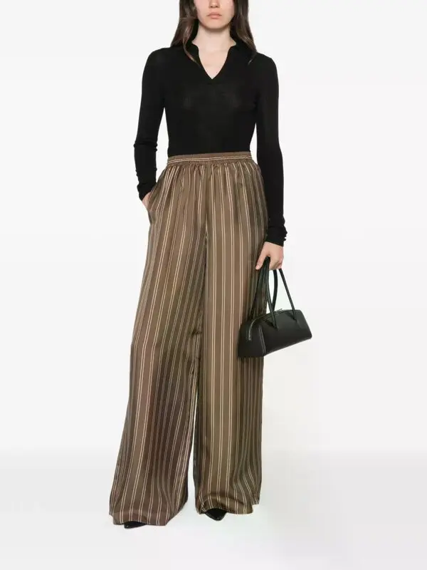 Max Mara Striped Wide-leg Trousers