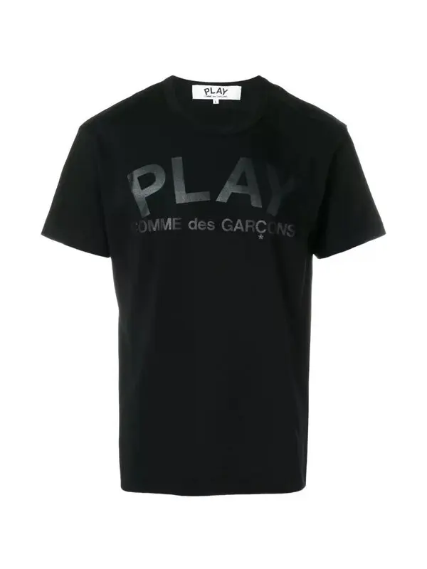 Comme Des Garçons Logo-print Cotton T-shirt - Black