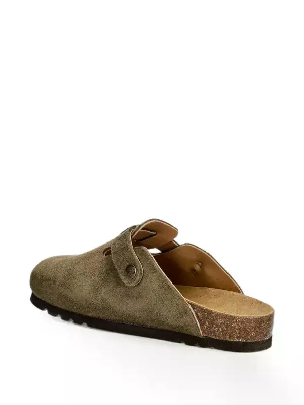 DR. SCHOLL'S SHOES Suede Buckle Fastening Mules - Green
