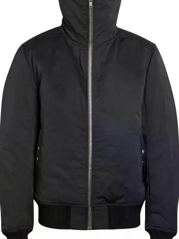 Rick Owens High-neck Bomber Jacket - Black