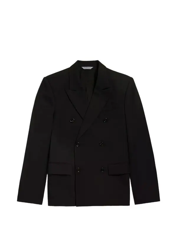 Balenciaga Double-breasted Blazer - Black