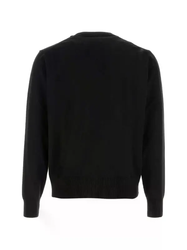 VIVIENNE WESTWOOD Orb Embroidered Crew Neck Sweater - Black