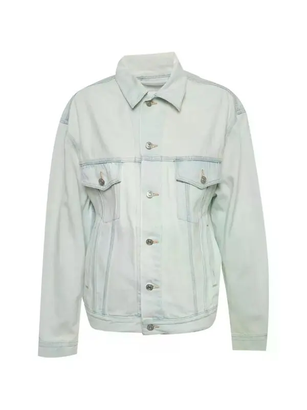 Balenciaga Logo Print Denim Jacket