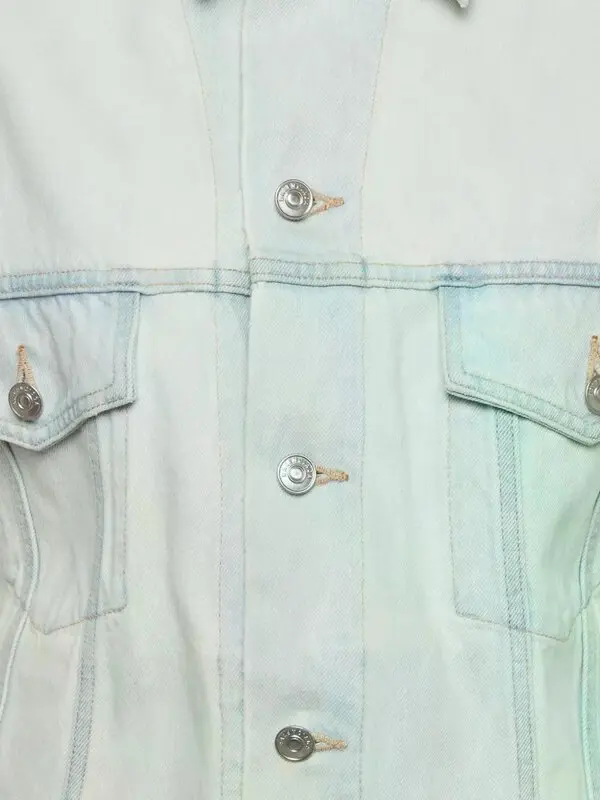 Balenciaga Logo Print Denim Jacket