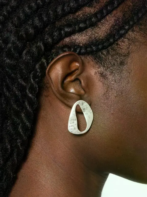 Cult Gaia Hammered-effect Cut-out Earrings