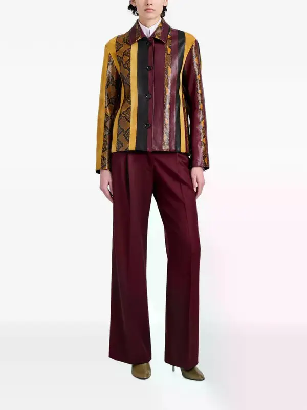 Proenza Schouler Leather Paneled Jacket - Yellow