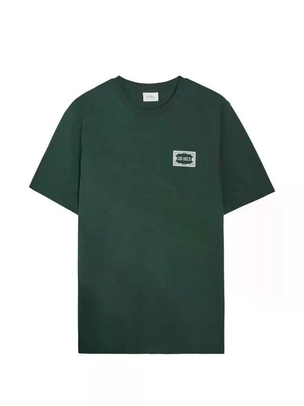 LES DEUX Logo-patch T-shirt - Green