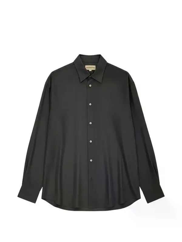 Valentino Garavani Long-sleeve Button-down Shirt - Black