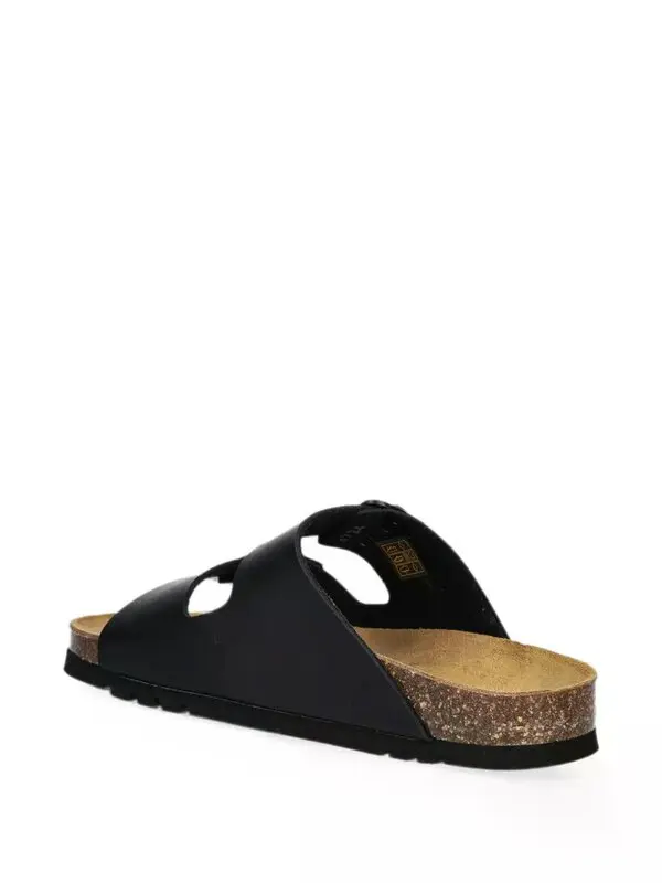 DR. SCHOLL'S SHOES Buckle-fastening Slides With Grained Texture