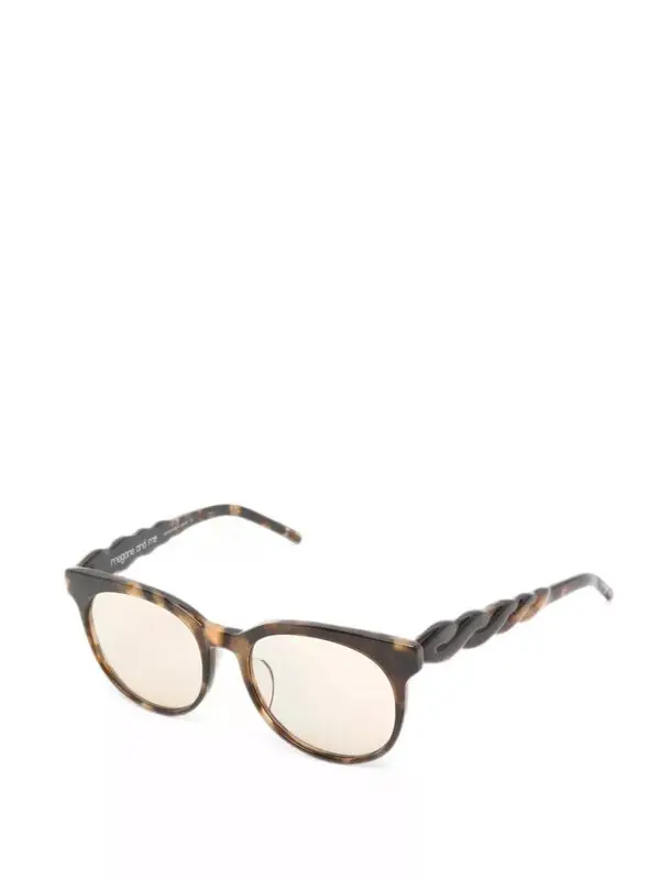 MEGANE AND ME Olive Tortoiseshell-effect Sunglasses