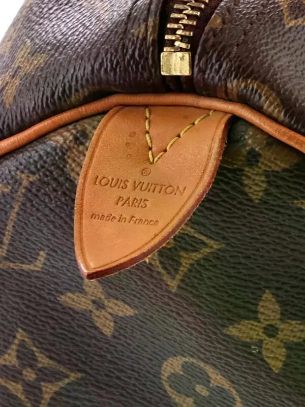 LOUIS VUITTON Speedy Handbag Limited Edition V Monogram Canvas 30 Satchel