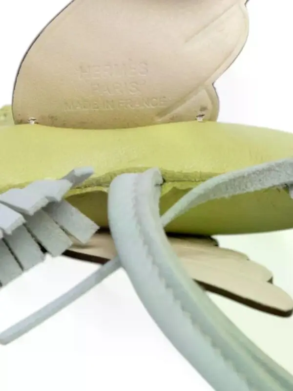 Hermès 2020 Milo Lambskin And Swift Grigri Rodeo Pegase Bag Charm - Green
