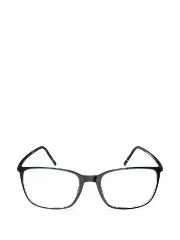SILHOUETTE Rectangle Frame Eyeglasses - Black