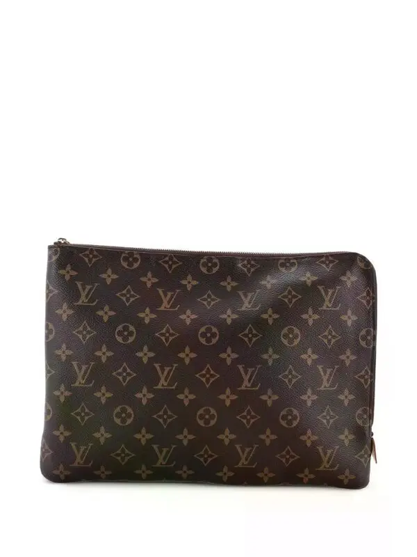 LOUIS VUITTON Monogram Canvas Etui Voyage Pouch Mm Clutch Bag - Brown