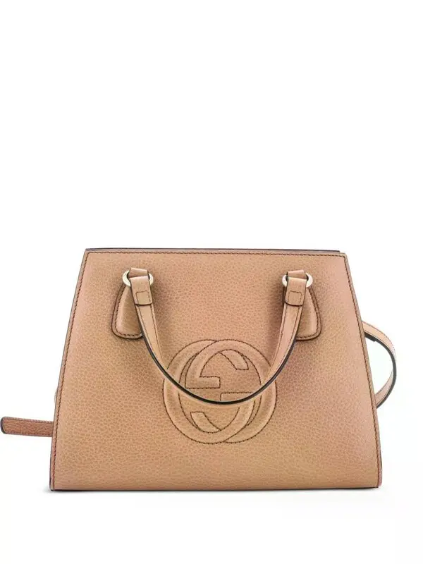 Gucci Soho Convertible Top Handle Leather Small Satchel