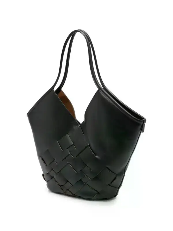 Hereu Coloma Woven Leather Shoulder Bag