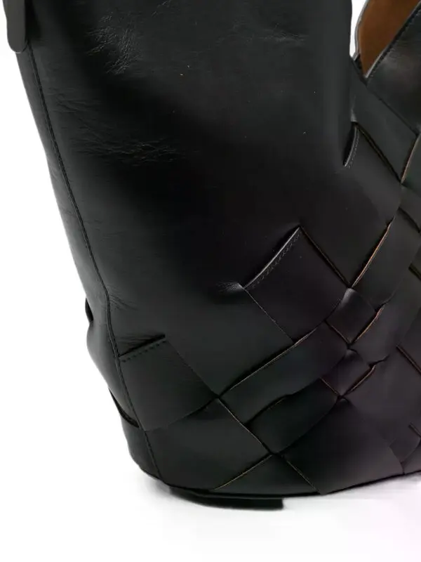 Hereu Coloma Woven Leather Shoulder Bag
