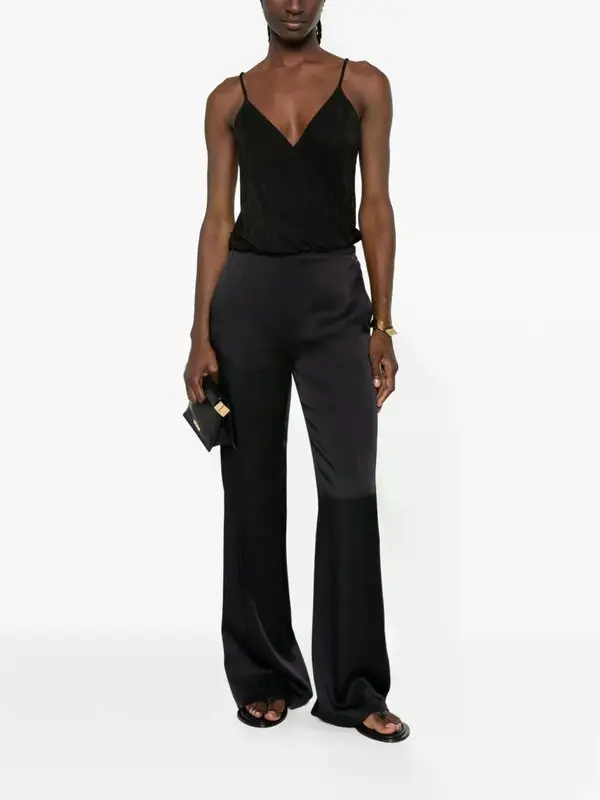 Momoni Glitter-effect Wrap Bodysuit