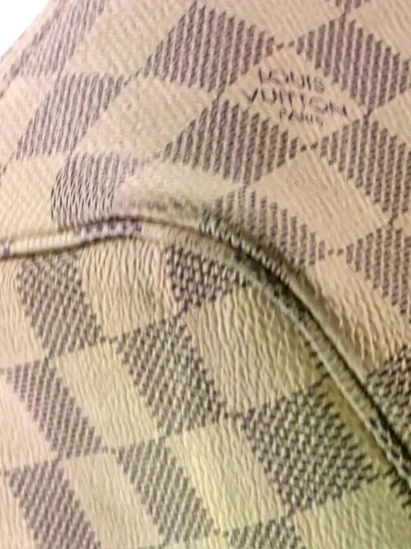 LOUIS VUITTON Neverfull Nm Damier Mm Tote Bag - White