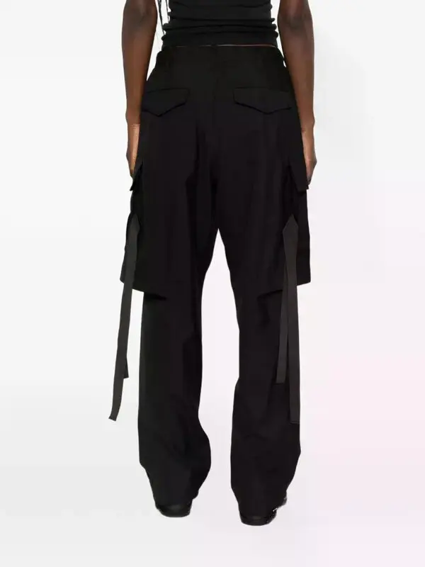 Sacai Belted Wide Leg Cargo Pants