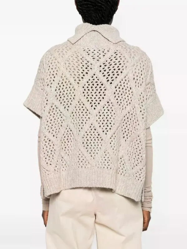 Peserico Open-knit Turtleneck Sweater