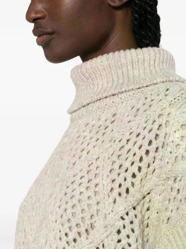 Peserico Open-knit Turtleneck Sweater