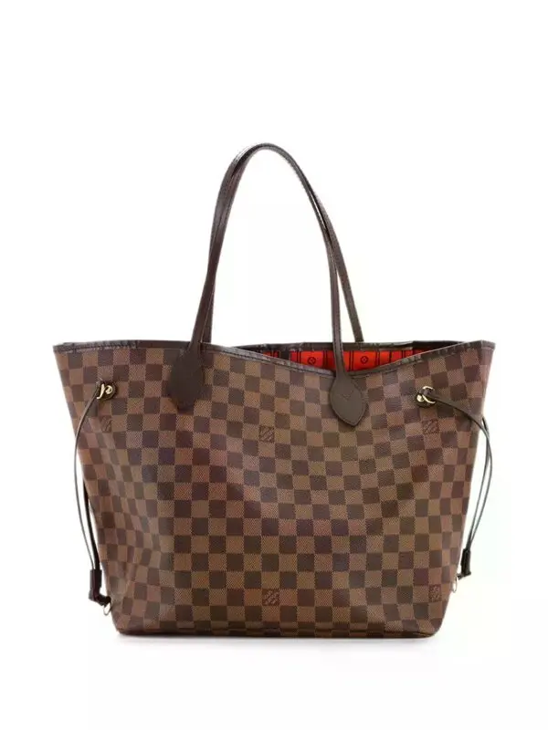 LOUIS VUITTON Damier Neverfull Mm Tote Bag - Brown