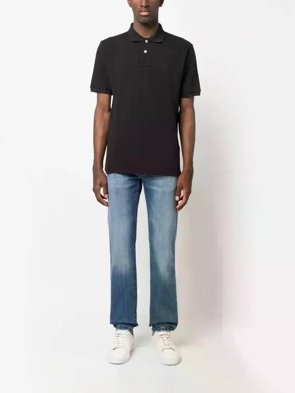 Kiton Mid-rise Straight-leg Jeans In Washed Denim